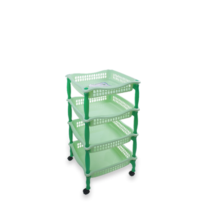 RAK PLASTIK EMPAT SUSUN DENGAN RODA ELLINE1358 SS4 - Jual Container Box ...