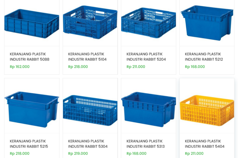 UKURAN BOX CONTAINER PLASTIK INDUSTRI 30, 45, 50, 75, 100, 200, 300 ...