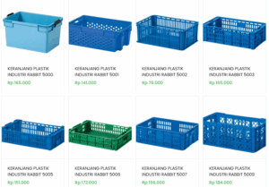 UKURAN BOX CONTAINER PLASTIK INDUSTRI 30, 45, 50, 75, 100, 200, 300 ...