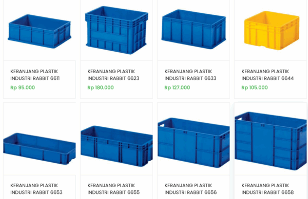 JUAL CONTAINER BOX PLASTIK INDUSTRI RABBIT | DISTRIBUTOR RESMI PABRIK ...