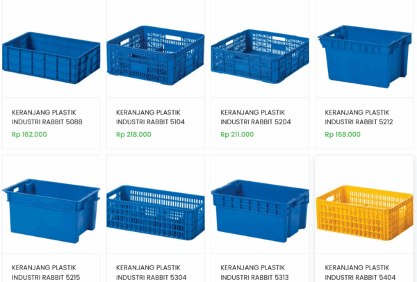 JUAL CONTAINER BOX PLASTIK INDUSTRI RABBIT | DISTRIBUTOR RESMI PABRIK ...